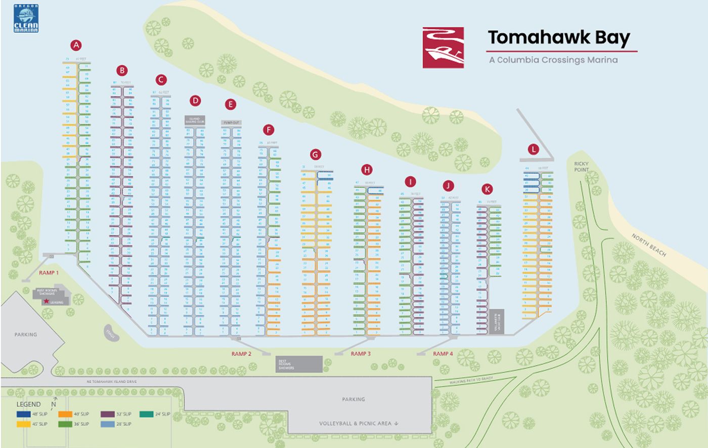 Tomahawk Bay Marina Map | Columbia Crossings Marinas | Payload Website ...